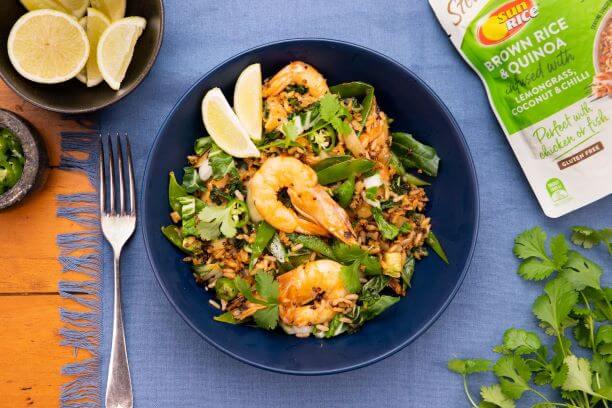 Prawn Lemongrass Coconut And Chilli Fried Rice Superb Herb